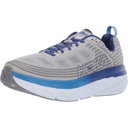 HOKA ONE ONE Men's Bondi 6 Running Shoes, Blue/Frost Gray, 11.5 Wide US ...