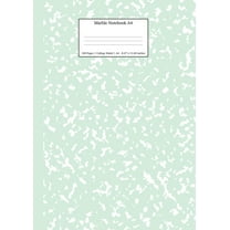 Pastel Stationery Notebooks A4: Marble Notebook A4: Mint Green College ...