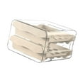 Fiocias Drawer Type Egg Container Egg Holder Double Layer 32 Grid Egg ...