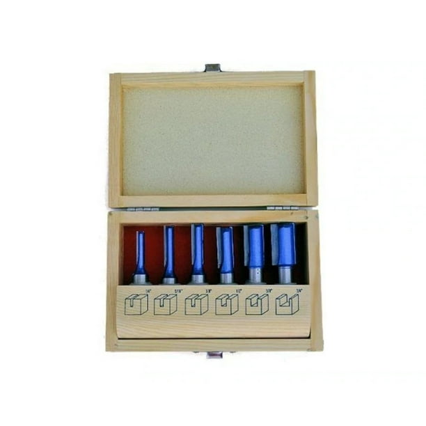 Plunge Straight 6-Piece Router Bit Set - Walmart.com