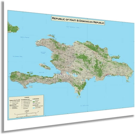 HISTORIX 2010 Dominican Republic and Haiti Map - 18x24 Inch Map of ...