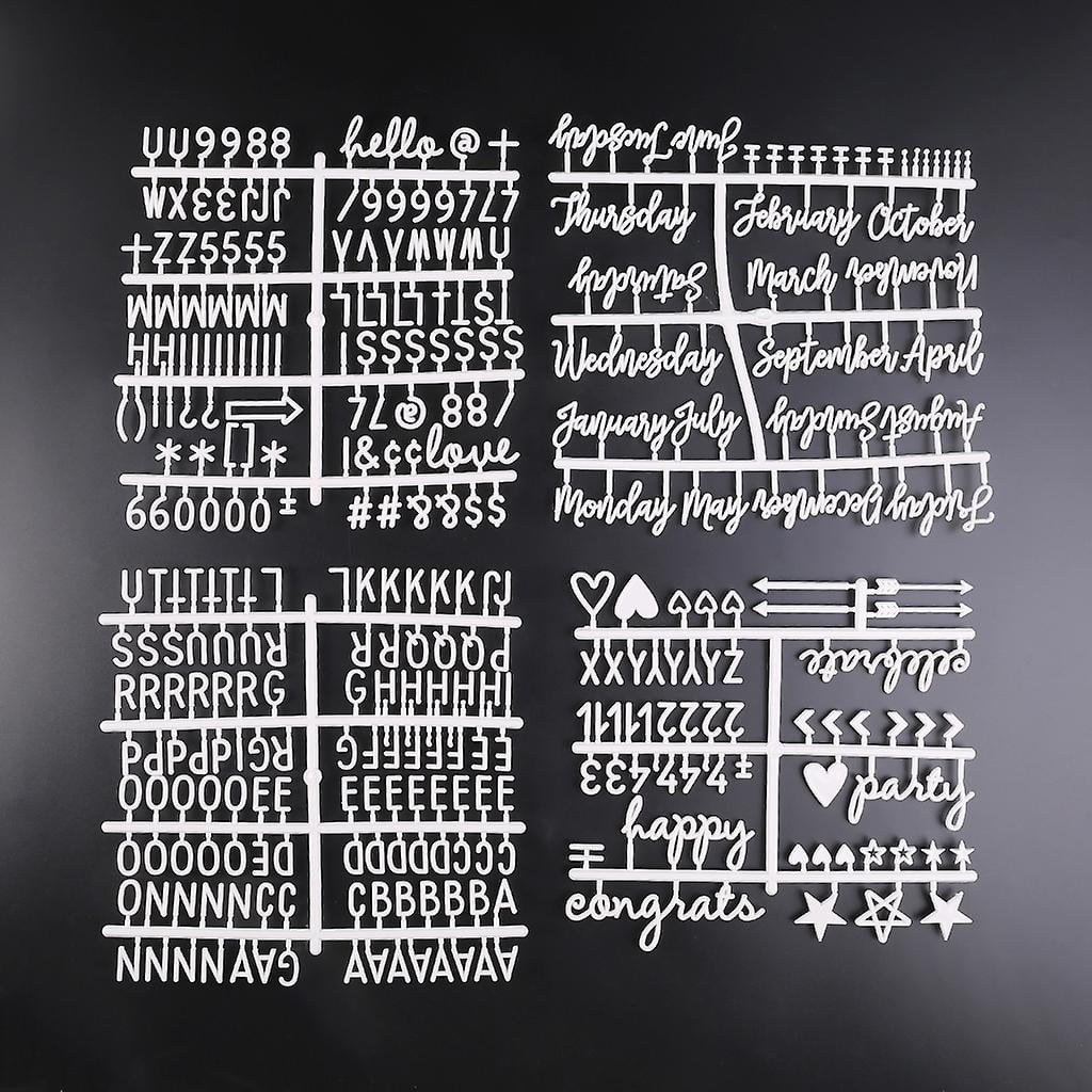 Tablero de letras intercambiable, símbolos prácticos, alfabetos ...