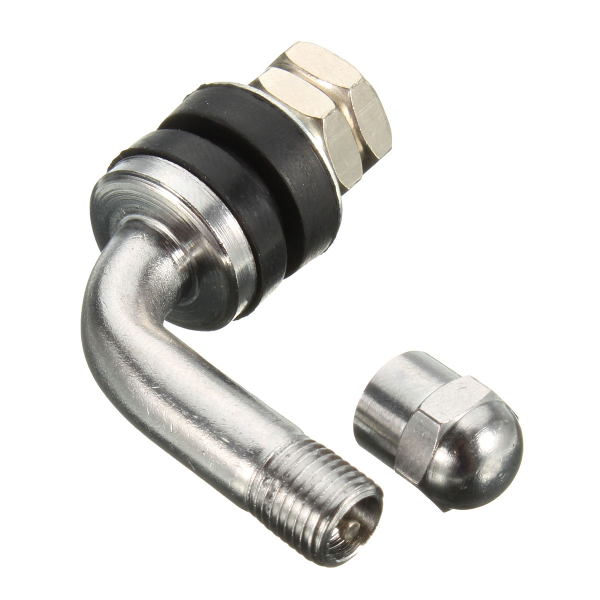 90 Degree Angle Metal Chrome Tire Valve Stems High Pressure Bolt In 512 ...