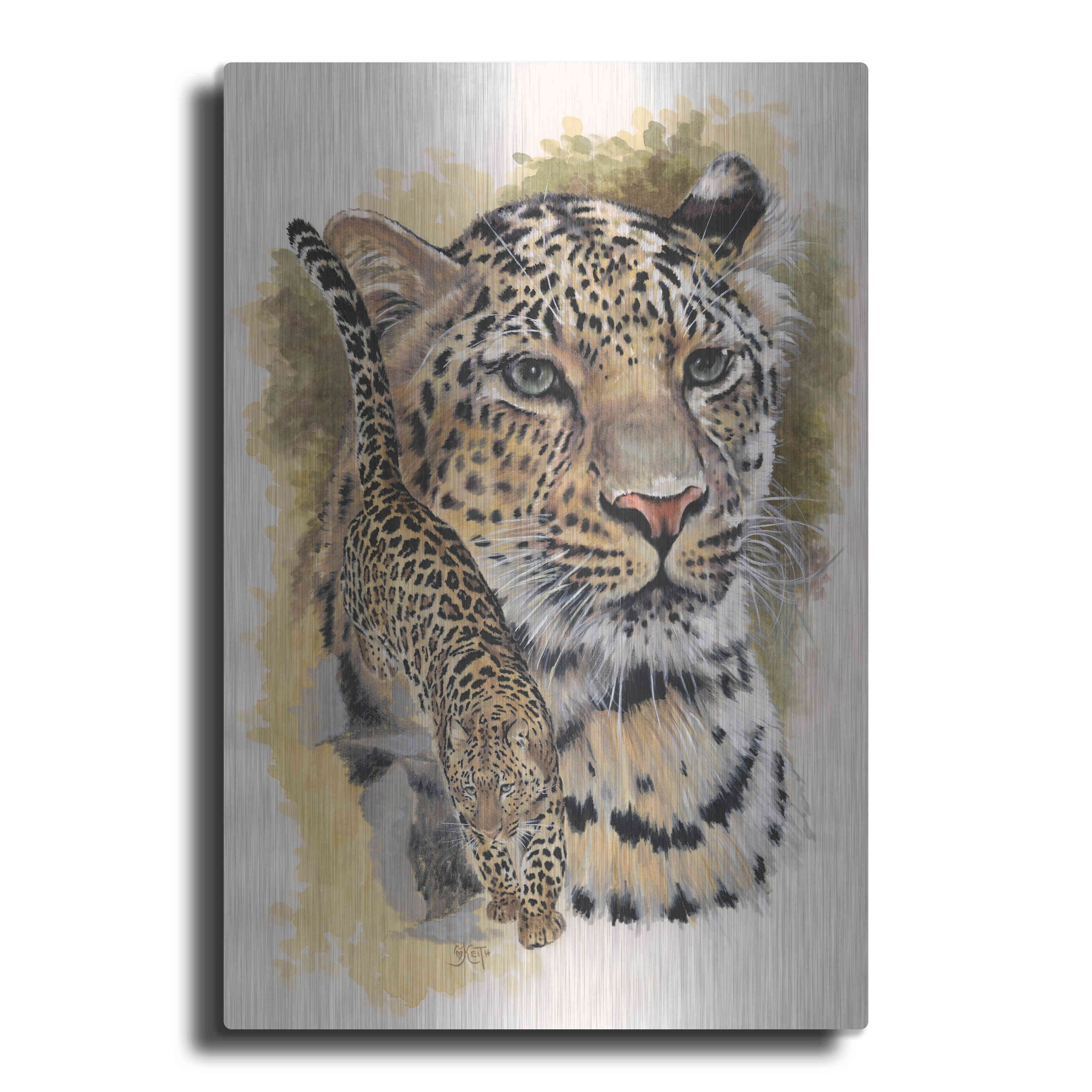 Luxe Metal Art 'Felicitous' by Barbara Keith, Metal Wall Art, 12"x16 ...