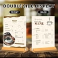 10 Pack Acrylic Sign Holder 8.5 x 11 Inch with Wood Base,Signs Stand ...
