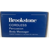 Brookstone Handheld Percussion Body Massager, 4 Vibration Modes, 5 ...