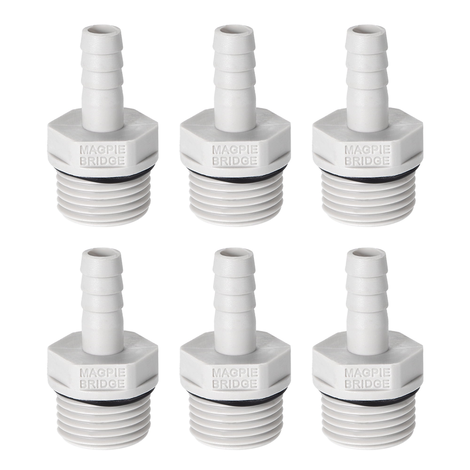 PVC Barb Hose Fittings Connector Adapter 8mm Or 5 16 Barbed X 1 2 G