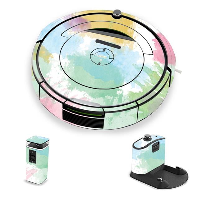 MightySkins IRRO690-Watercolor White Skin for iRobot Roomba 690 Robot ...