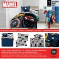 Marvel Avengers Queen Bed Set: 7 Piece Kids Comforter, 100% Microfiber ...