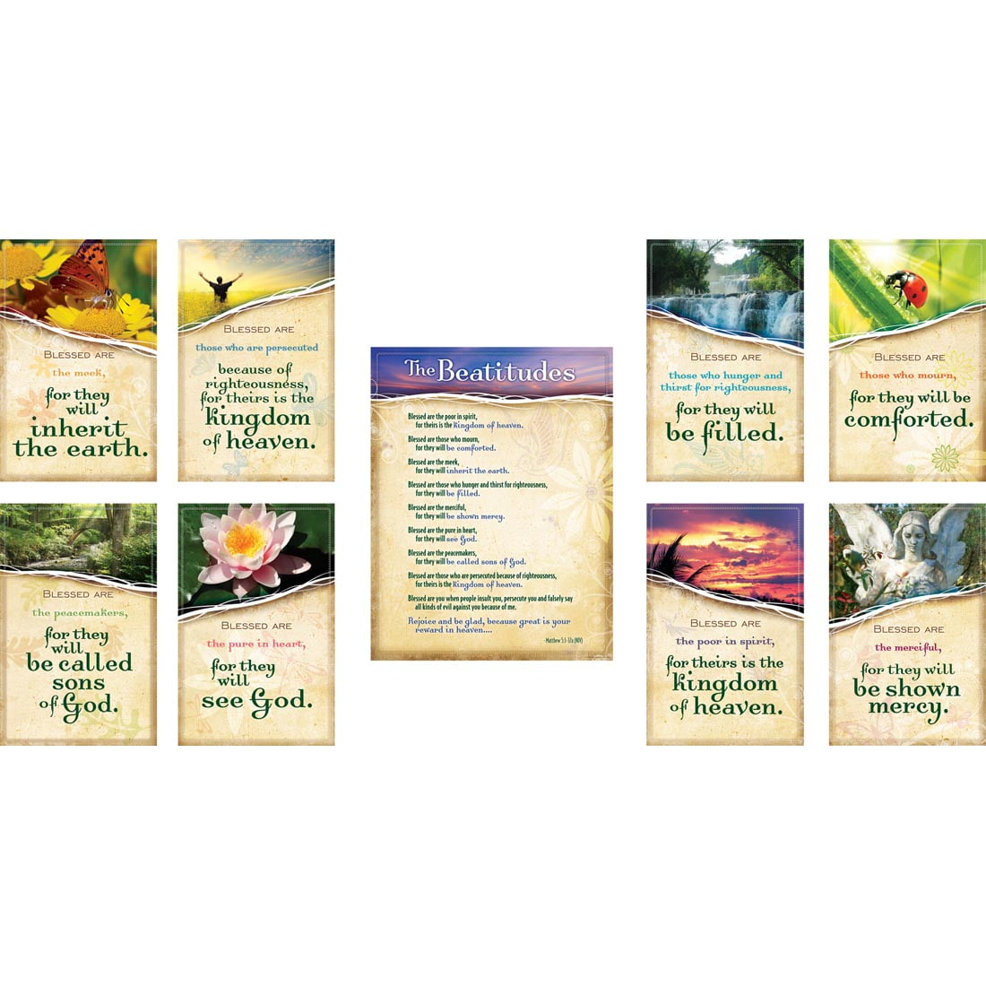 The Beatitudes Bulletin Board Set by North Star Teacher Resources ...