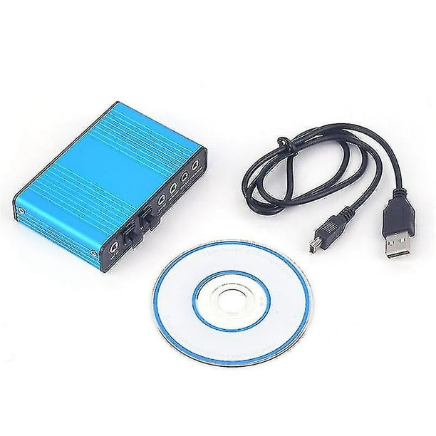 Usb Optical Sound Card 6 Channel 5.1 External Reverb Sound Card Black ...