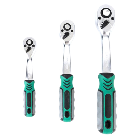 Qtmnekly 72 Tooth Ratchet Handle Wrench 1/4 / 3/8 / 1/2In Telescopic ...