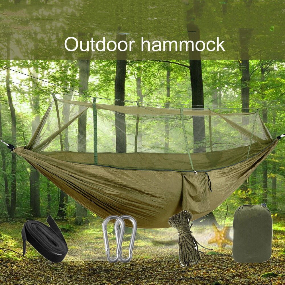 KANCOKIT Portable Camping Hammock With Mosquito Net Double Outdoor ...