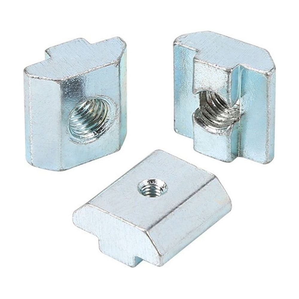 20 Pcs 50 Pcs/lot Écrou Coulissant en T Carré M5 Écrou 2020 Profil en ...