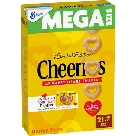 Original Cheerios Heart Healthy Cereal, 21.7 oz Mega Size Cereal Brand ...