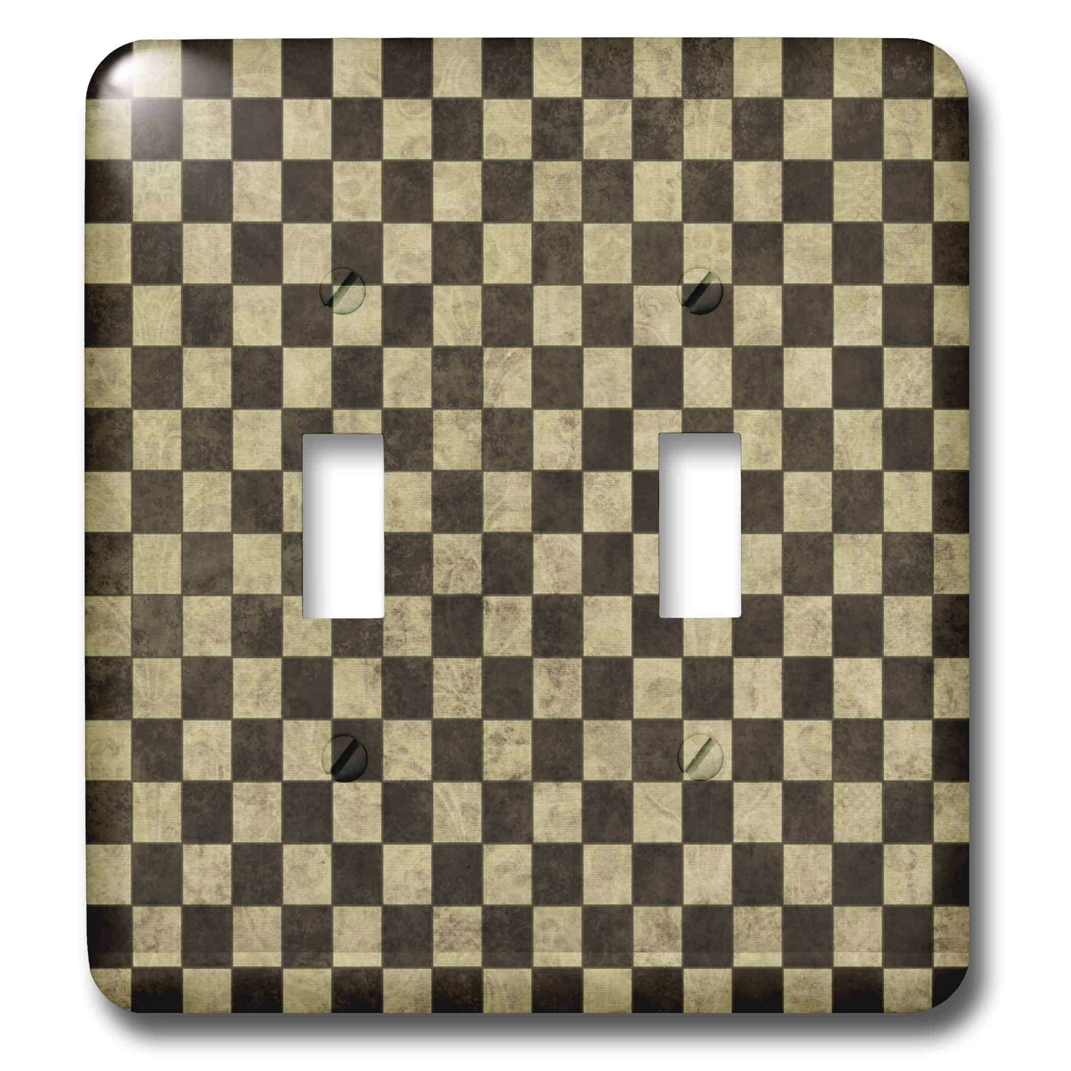 Black and Gray Checkerboard Pattern double toggle switch lsp-210945-2 ...