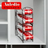 2 Pack Stackable Beverage Can Dispenser Rack, Can Storage Organizer ...