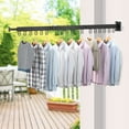 TOPCHANCES Folded Clothes Drying Rack, Tri-Fold Collapsible Wall ...