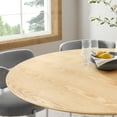 48" Tulip Table, Round Wood Top Dining Table - Light Oak - Walmart.com