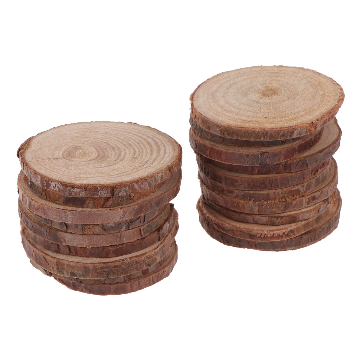 Buy Wood Slices Crafts Natural Circles Slabs Rustic Small Bark Slab ...