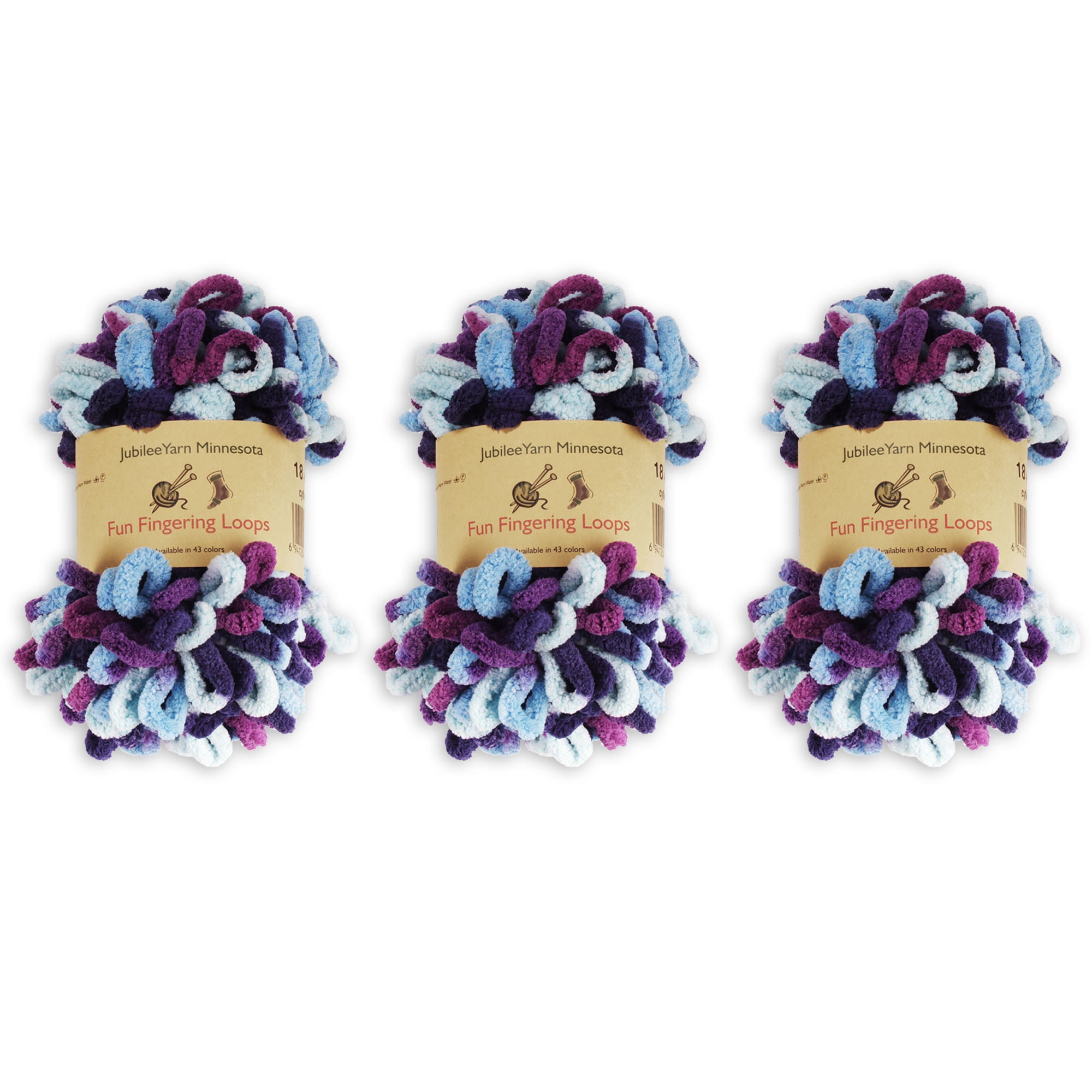 BambooMN Finger Knitting Yarn - Fun Finger Loops Yarn - 100% Polyester ...