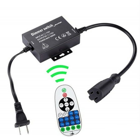 Outdoor Dimmer, Plug-in Dimmer Switch for LED String Lights, Wireless ...