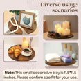 11.5 Inch Small Wood Round Decorative Tray for Home Decor, Coffee Table ...