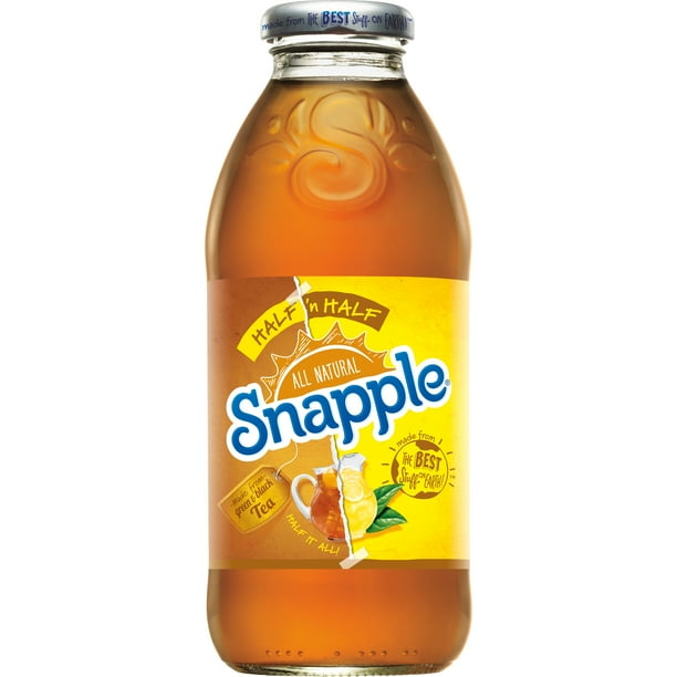 Snapple All Natural Half 'n Half Tea & Lemonade, 16 Fl. Oz. - Walmart.com