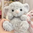 Cute Mouse Plush Toy with Bow & Scarf, Soft Stuffed Mouse Doll ...