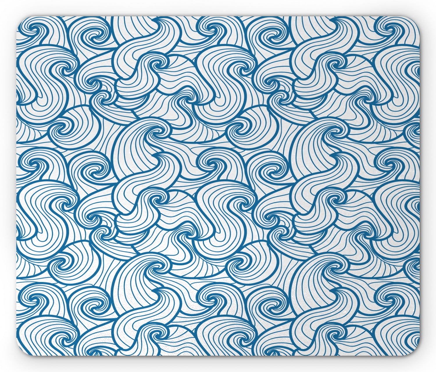 Abstract Mouse Pad, Composition of Spiraling Waves in Monotone Style ...