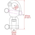 IULAVP Pair Jaw Swivel Snap Shackle 316 Stainless Steel for Sailboat ...