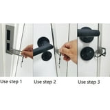 3 Pack Portable Door Lock for Travel Door Lock College Dorm Lock Hotel ...