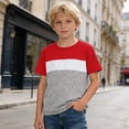 Bobifish Tween Boys Basic T-Shirts Simple Short Sleeve Round Neck ...