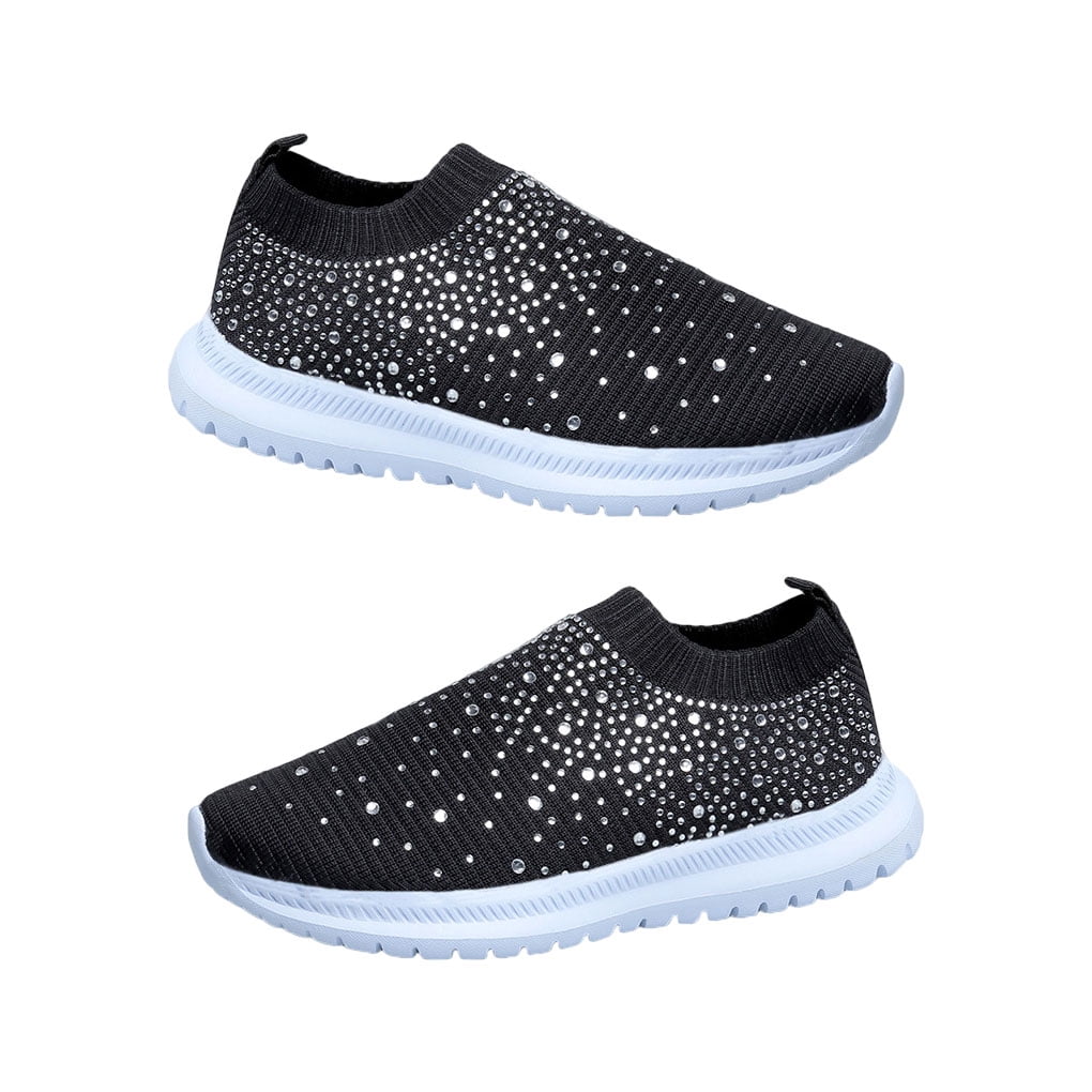 Click here for Fastboy Women Flats Mesh Sneakers Crystal Bling Sh... prices