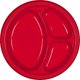 10 1/4" Divided Plates, Red (Pack of 20) - Walmart.com