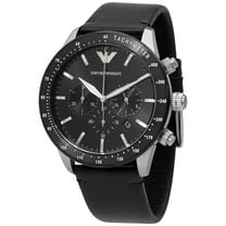 Emporio Armani Black Stainless Steel Chronograph Men's Watch, AR2485 ...