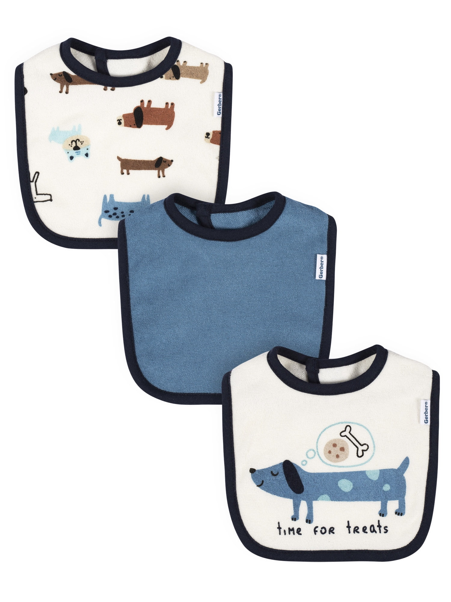 Gerber Baby Boy Bibs, 3-Pack, One Size - Walmart.com