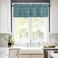 Abstract Leaf Kitchen Curtains Valance and Tier Set Art Abstract ...