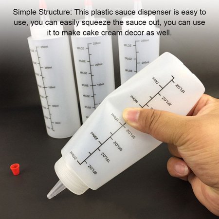 Squeeze Bottles Home Restaurant Kitchen Container Dispenser Containers Ketchup Containers Sauce ...