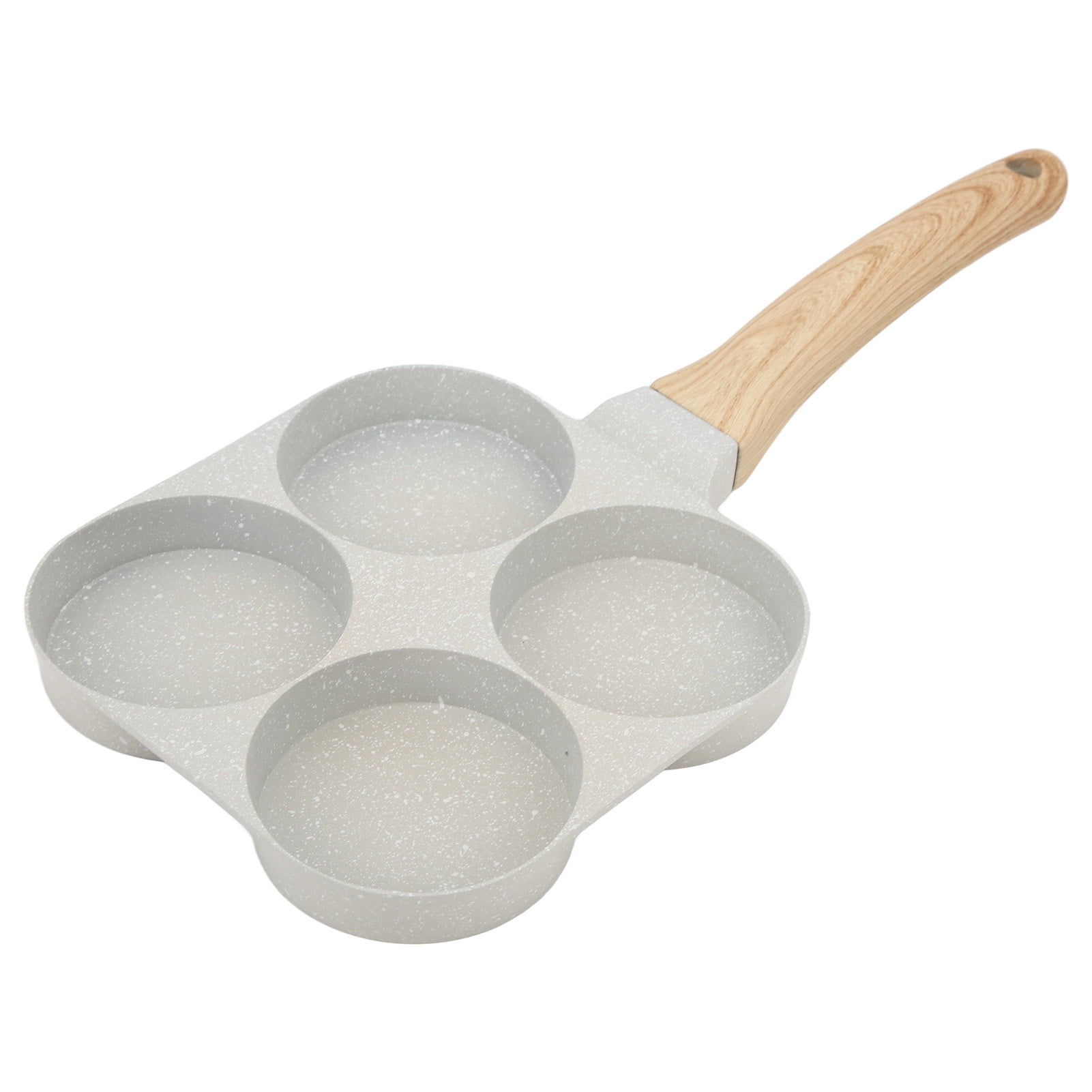 4 Hole Nonstick Egg Hamburger Frying Pan Mini 4 Cup Omelette Pan with ...