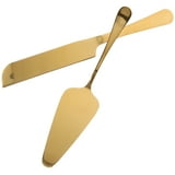 HAMPPLIES 1 Set Golden Wedding Cake Cutter and Server Set for Cutting ...