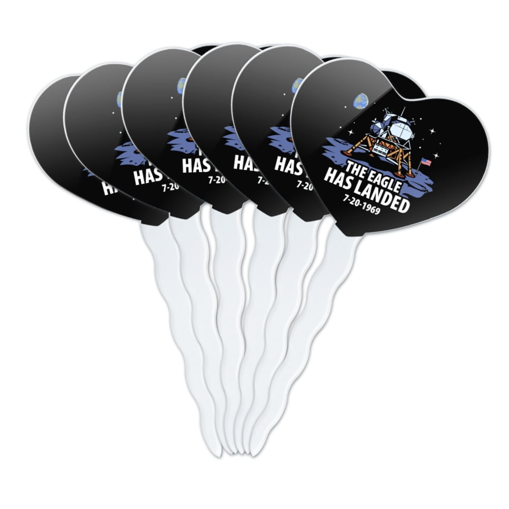 NASA Apollo 11 The Eagle Has Landed Moon Landing Heart Love Cupcake ...