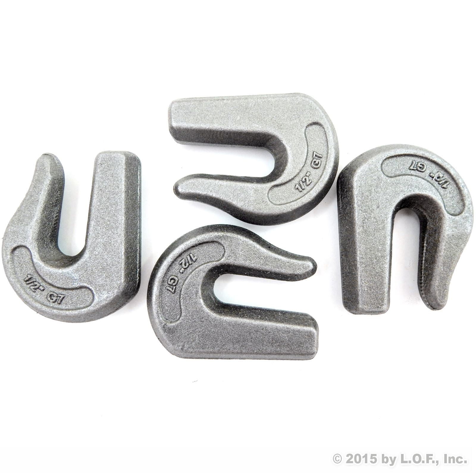 Red Hound Auto 4 Forged 1/2 Inches Weld on Grab Chain Hooks - Grade 70 ...