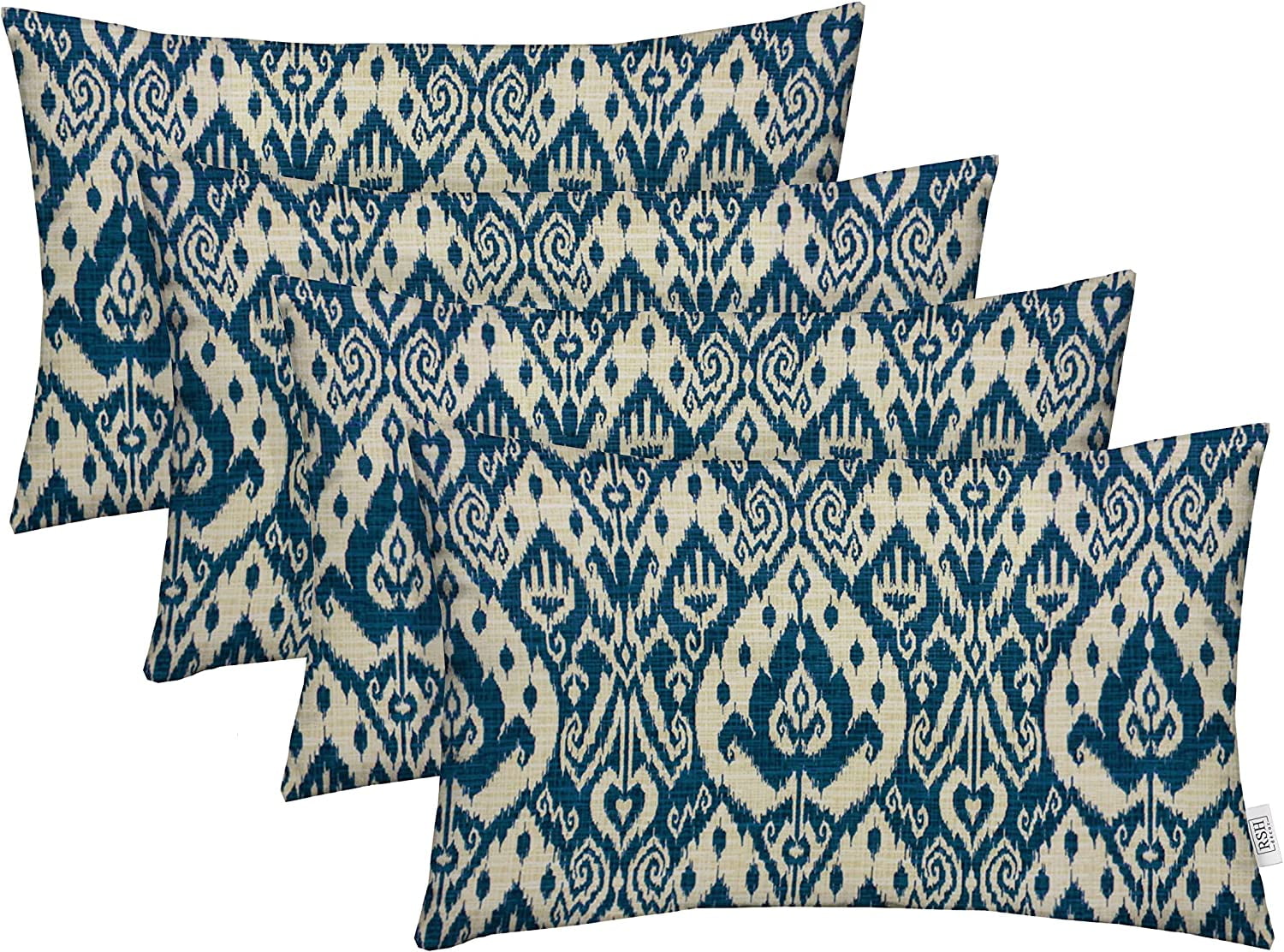RSH Décor Indoor Outdoor Set of 4 Pillows, 20" x 12", Ashmore Marine ...