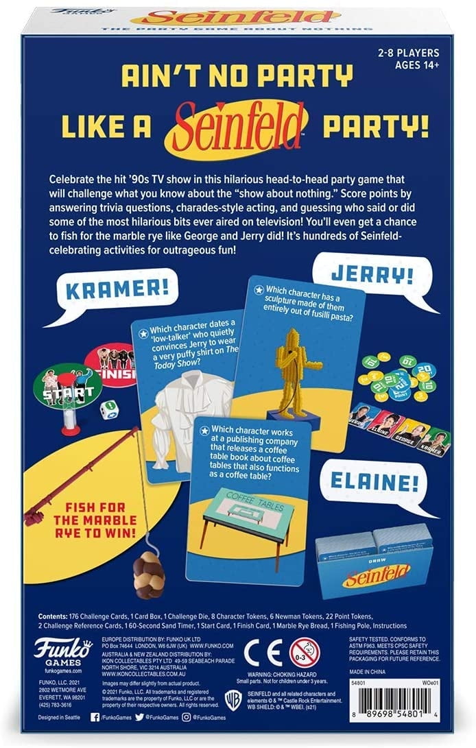 Funko Seinfeld: El juego de fiesta sobre nada Funko Funko | Walmart en ...