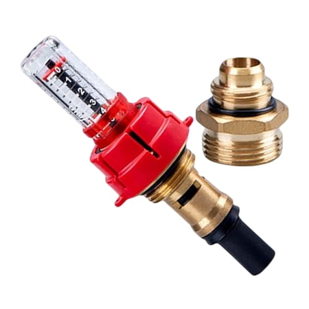Underfloor Heating Side Road Flow Meter 0.5L-5L/Min Flow Rate, Brass ...