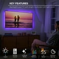 Merkury Innovations Sound Reactive TV Backlight RGB Lighting Dimmable ...