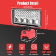 90W LED Work Light for Milwaukee 18V M18 Battery with USB Charger Port ...