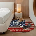 4ft Round Rug Anniversary USA Flag Area Rugs for Living Room Bedroom ...