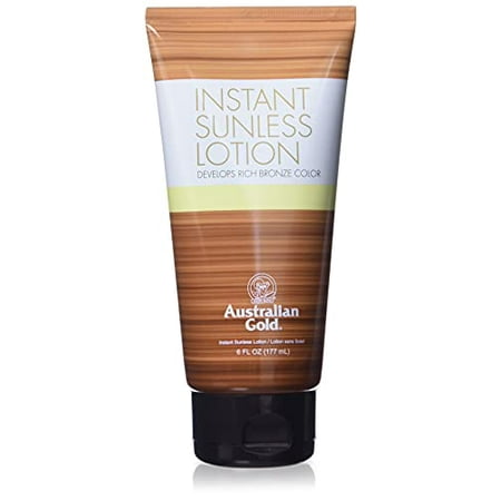 Australian Gold Instant Sunless Tanning Lotion, 6 Ounce | Rich Bronze ...